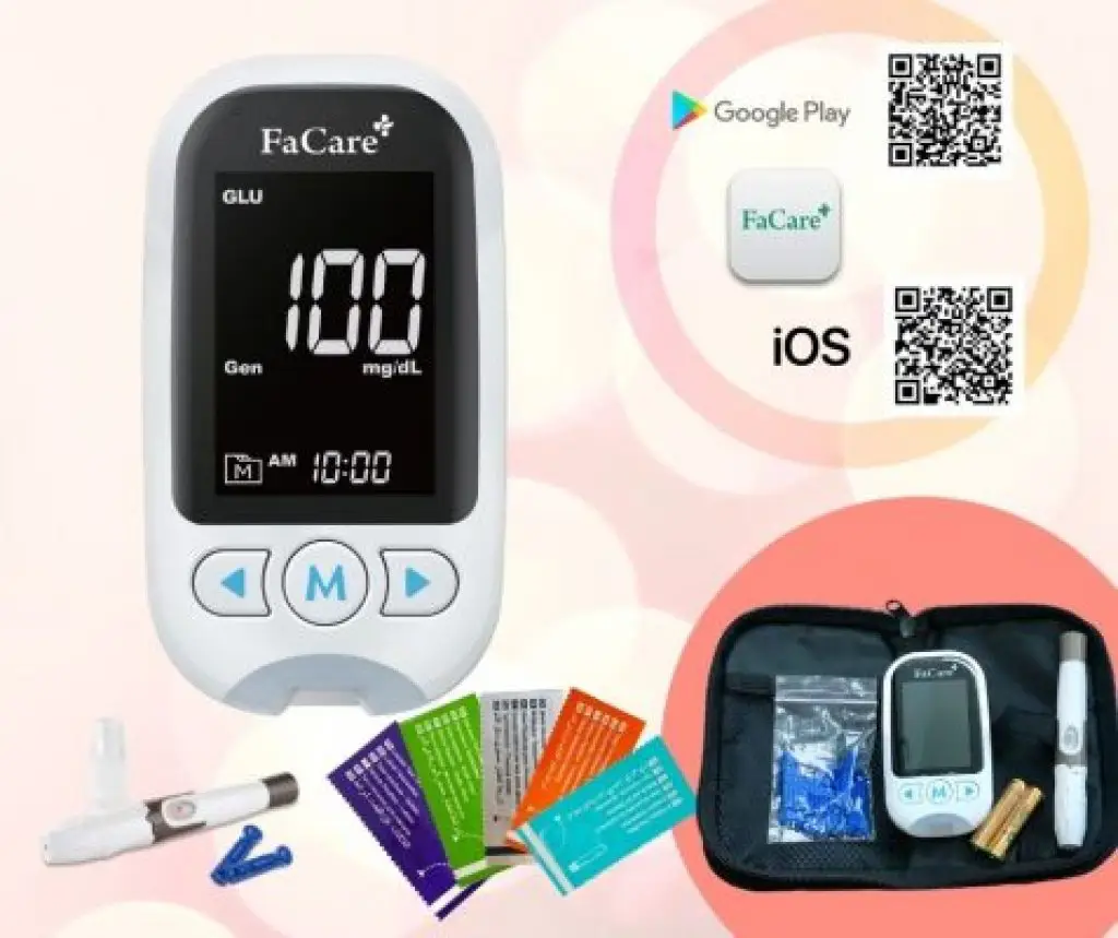 Máy đo đa thông số 5 in1 FaCare Model: FC-M168 Bluetooth : Đo đường ...